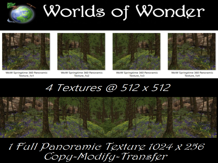Second Life Marketplace - WoWScapes 5 Spring Time Panoramic Textures